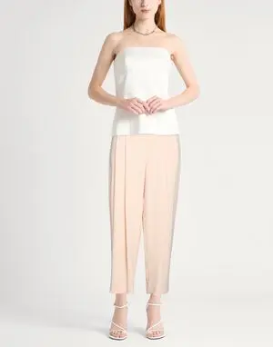 Armani Exchange Wide-leg High-waisted Pants - Pink