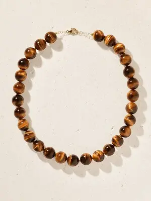 JIA JIA Oracle Tiger's Eye And Crystal Necklace