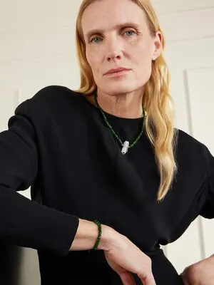 Jia Jia Oracle 14-karat Gold & Chrome Diopside Bracelet - Green