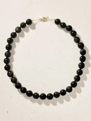 Jia Jia JIA JIA Oracle Onyx And Crystal Necklace Black