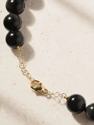 Jia Jia Oracle Onyx And Crystal Necklace - Black