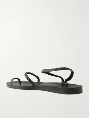 ANCIENT GREEK SANDALS Eleftheria Rubber Sandals - Black