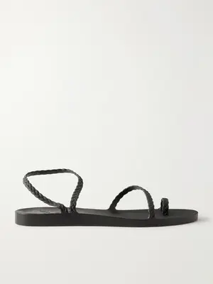 ANCIENT GREEK SANDALS Eleftheria Rubber Sandals - Black