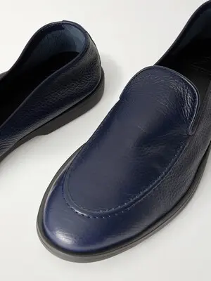 George Cleverley Cornwall Full-grain Deerskin Loafers