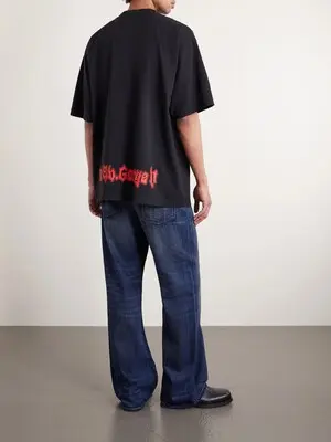 Balenciaga Oversized Logo-print Cotton-jersey T-shirt
