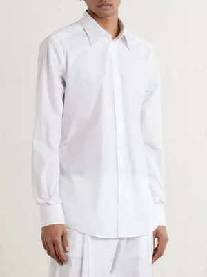 Dolce & Gabbana Cotton Oxford Shirt - White