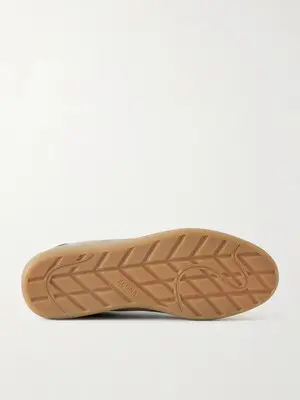 Zegna 232 Leather-trimmed Suede Sneakers - Brown