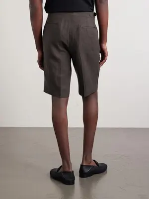 DE PETRILLO Straight-leg Linen Shorts