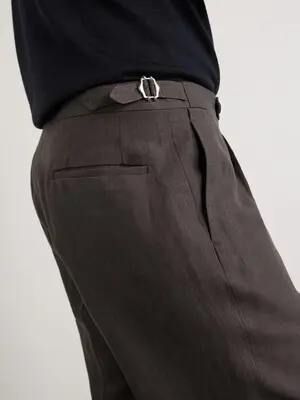 DE PETRILLO Straight-leg Linen Shorts