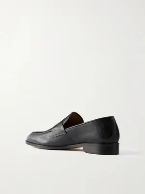 Mr P. Alder Full-grain Leather Penny Loafers