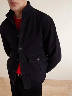 VALSTAR Valstarino Suede Jacket - Blue