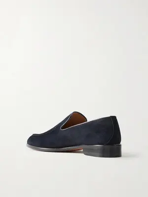 Mr P. Venetian Suede Loafers - Blue