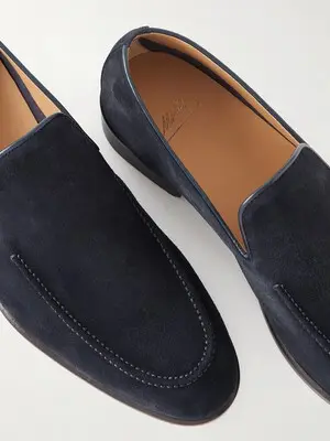 Mr P. Venetian Suede Loafers - Blue