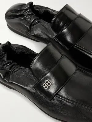 Balenciaga Lambskin Palermo Loafers - Black