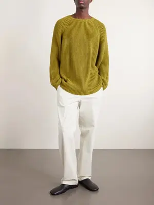 BODE Merton Cotton And Wool-blend Sweater
