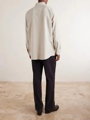Zegna Garment-dyed Mulberry Silk Shirt