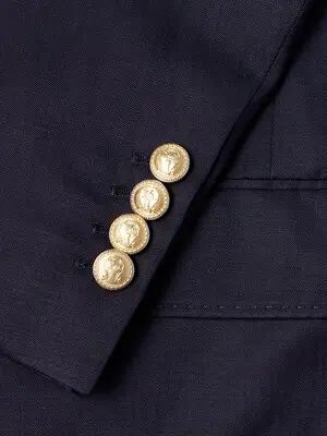 Brunello Cucinelli Double-breasted Silk And Linen-blend Blazer