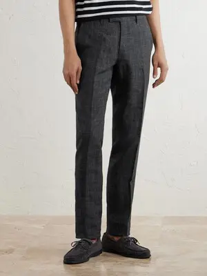 Mr P. Slim Fit Linen Suit Trousers