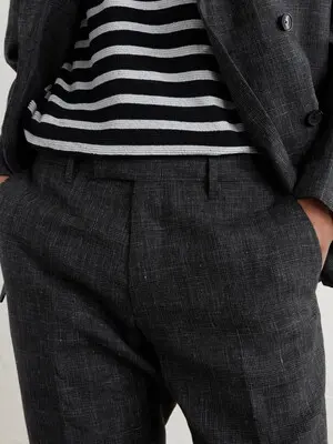 Mr P. Slim Fit Linen Suit Trousers