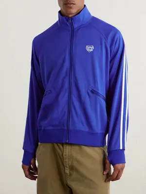 HUMAN MADE Logo-embroidered Striped Tech-jersey Track Jacket