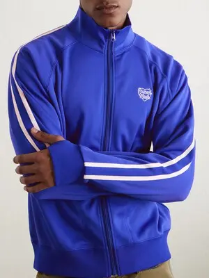 HUMAN MADE Logo-embroidered Striped Tech-jersey Track Jacket