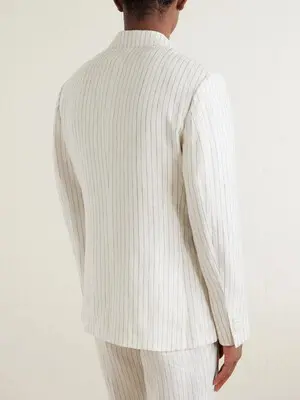 Mr P. Pinstriped Linen Suit Jacket