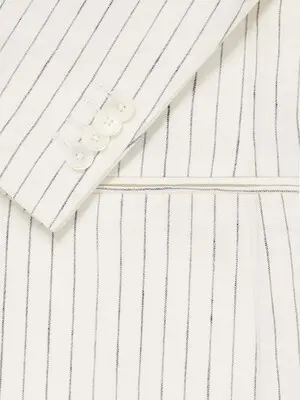 Mr P. Pinstriped Linen Suit Jacket