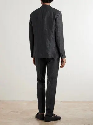 Mr P. Delave Linen Check Jacket