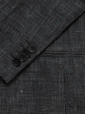 Mr P. Delave Linen Check Jacket