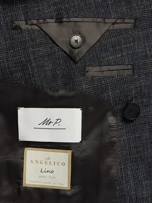 Mr P. Delave Linen Check Jacket