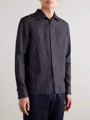 Mr P. Linen Shirt - Gray
