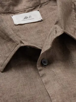 Mr P. Linen Shirt - Brown