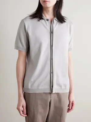 Mr P. Organic Cotton And Silk-blend Shirt