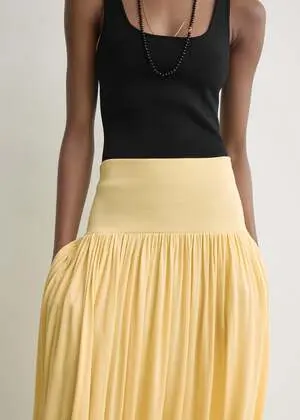 TOTEME Gathered Skirt - Beige