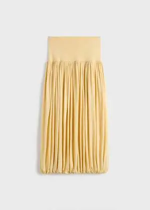 TOTEME Gathered Skirt - Beige