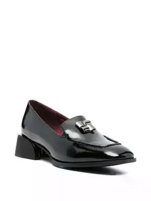 LINDA BAUMANN Metal-embellished Loafers - Black
