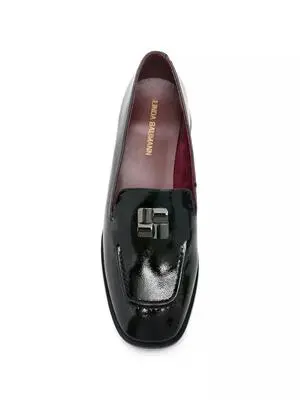 LINDA BAUMANN Metal-embellished Loafers - Black