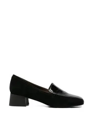LINDA BAUMANN Patent-effect Block Heel Pumps