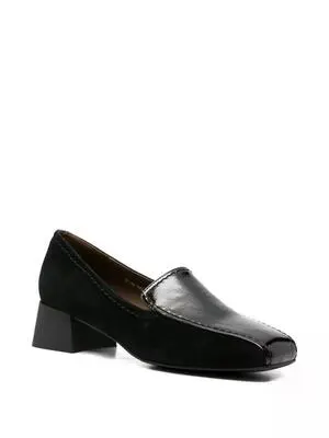 LINDA BAUMANN Patent-effect Block Heel Pumps