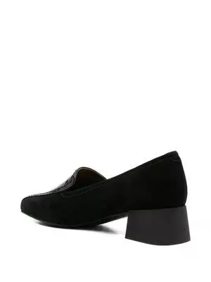LINDA BAUMANN Patent-effect Block Heel Pumps