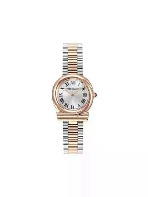 FERRAGAMO Gancini Twisted 28mm Watch - Silver