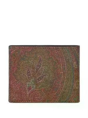 Etro Paisley-print Wallet - Brown