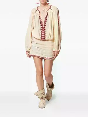 MARANT ETOILE Ludy Pleated Mini Dress