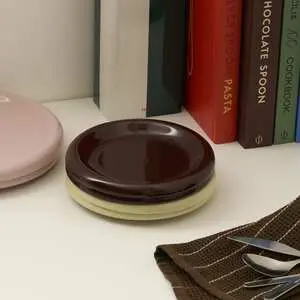 HAY Barro Side Plate Set Of 2 - Burgundy