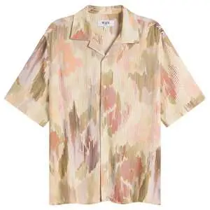 WAX LONDON Didcot Corrigated Floral Vacation Shirt - Pastel Multi