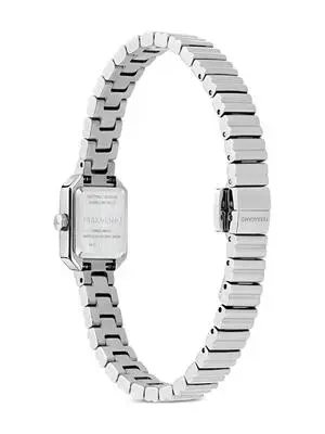 FERRAGAMO Crystal Tank Petite Watch - Silver