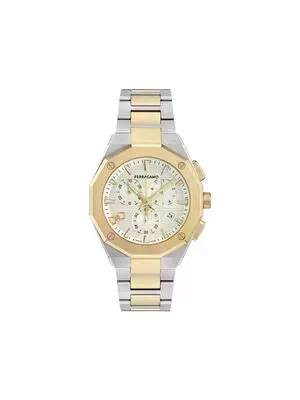 FERRAGAMO Versilia 42mm Chronograph Watch - Gold