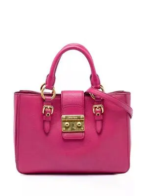 Miu Miu Goatskin Madras Satchel