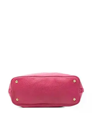 Prada Vitello Daino Side Zip Convertible Tote Satchel