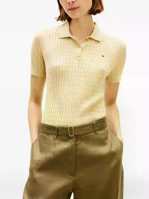 Tommy Hilfiger Cable-knit Polo Shirt
